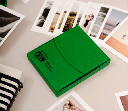 Green box for polaroids