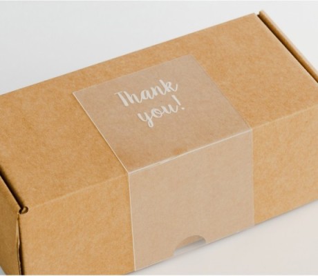 Etichetta Trasparente "Thank You" | SelfPackaging